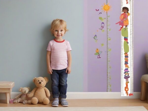 Track Your Child's Height: Peel and Stick Growth Chart - Gemred