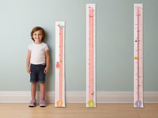 Track Your Child's Height: Peel and Stick Growth Chart - Gemred