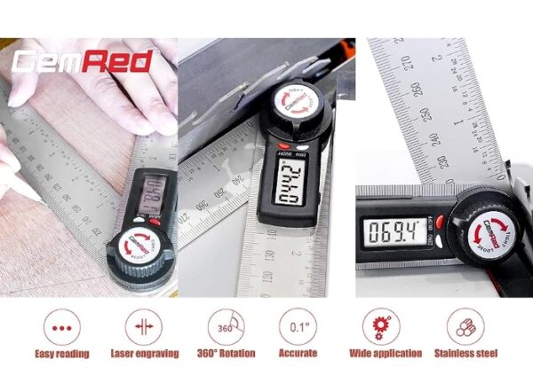 A Closer Look at the GemRed 82305 Precision Digital Angle Finder