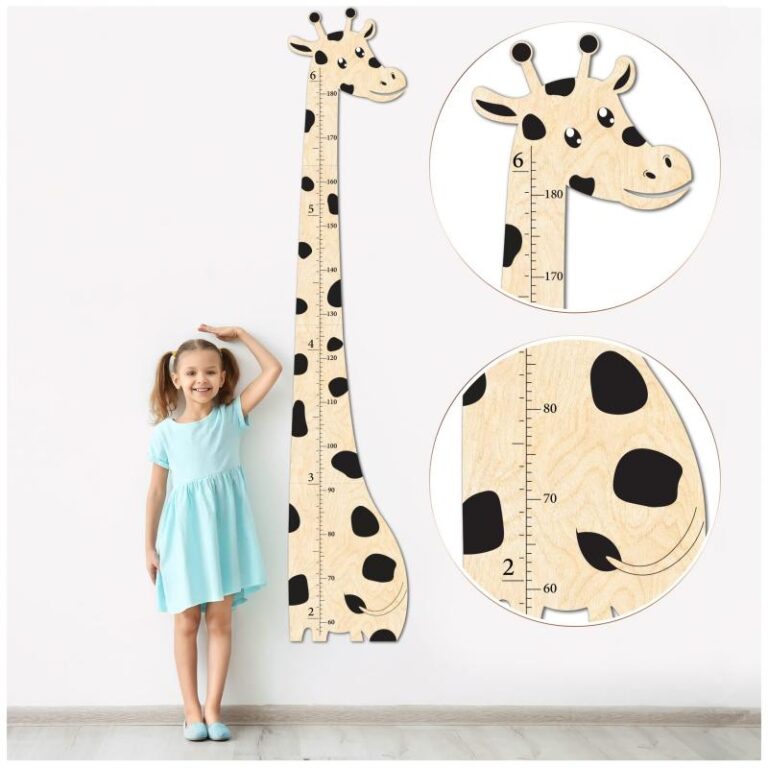 Giraffe Growth Gauge: Smart Height Measuring Tape With Growth Chart for ...