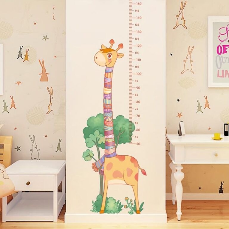 Smart Height Measuring Tape with Giraffe Growth Chart for Kids' Growth